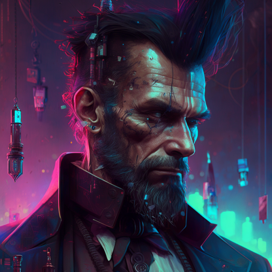 Cyberpunk Abraham Lincoln – NFT - Carl Paris NFT Cyberpunk Abraham Lincoln – NFT - Carl Paris NFT